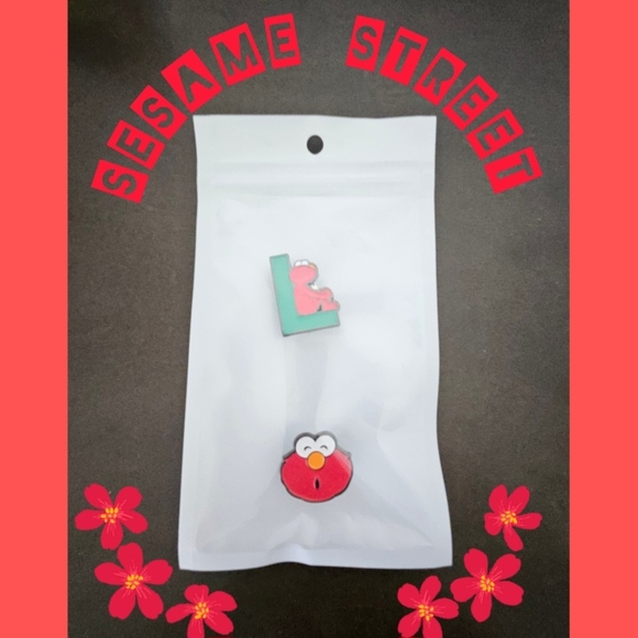 Other | Sesame Street Elmo And Letter L Pin Set | Poshmark